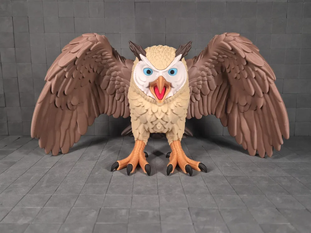 Owl of Thunderwing Crest | Multicolor Multipart - Free 3D Print Model ...