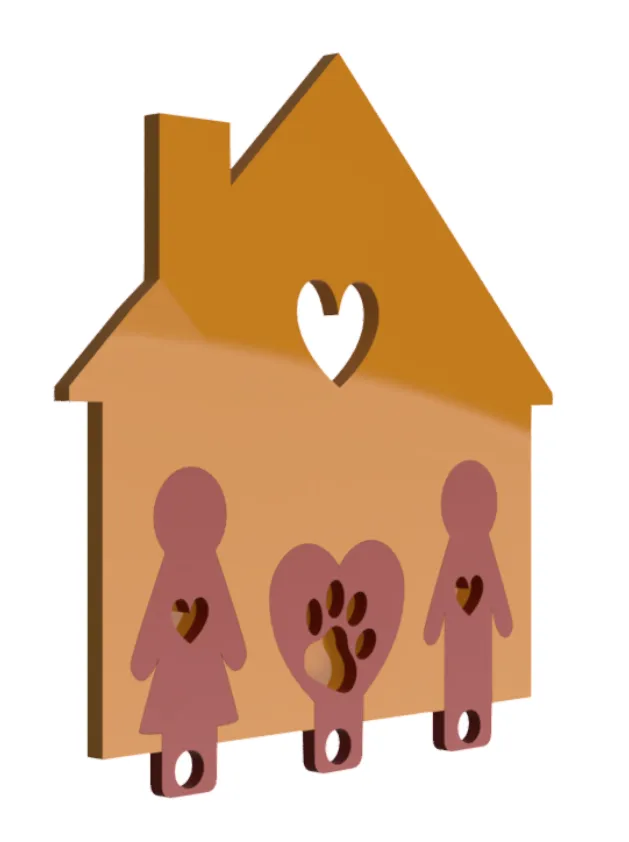 House Keychain Panel Set by MIPI3D - MakerWorld