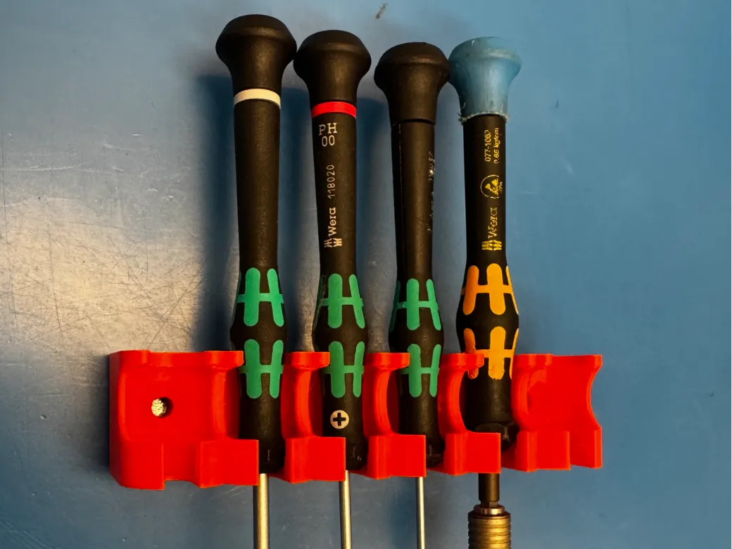 Wera Screwdriver Holder - Small and Medium Drivers - Free 3D Print ...