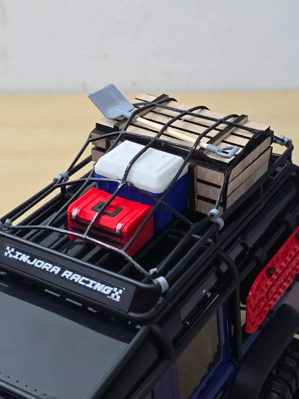 TRX4M flexible roof net with hooks - Free 3D Print Model - MakerWorld