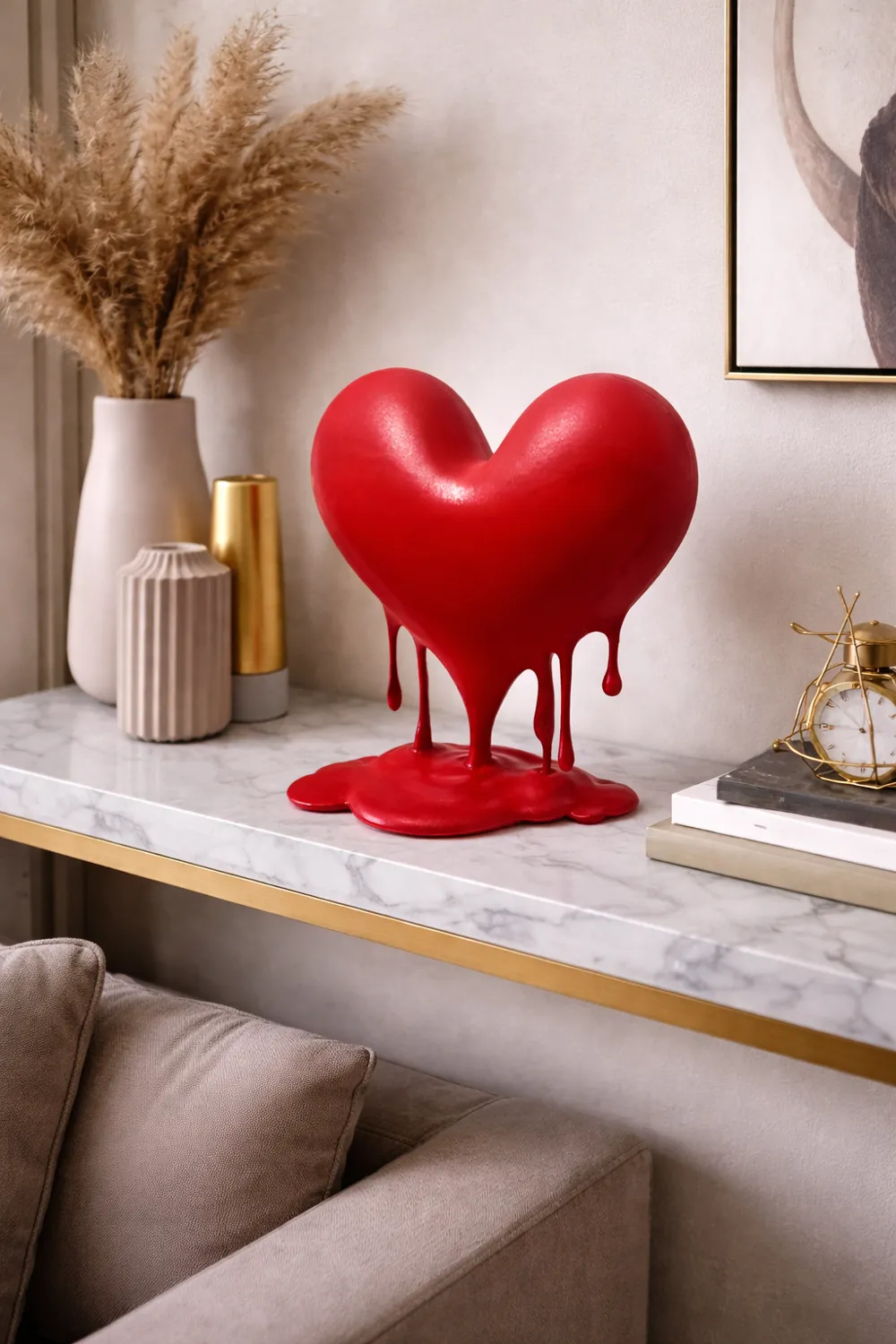 Melting Heart - Sculpture for Valentine’s Day - Free 3D Print Model ...