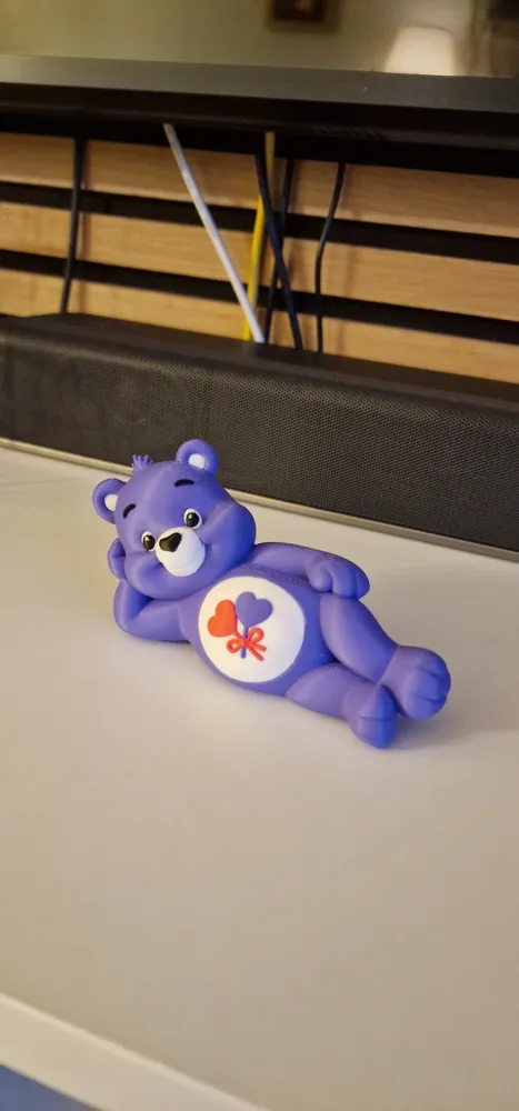 happy purple teddy bear - Free 3D Print Model - MakerWorld