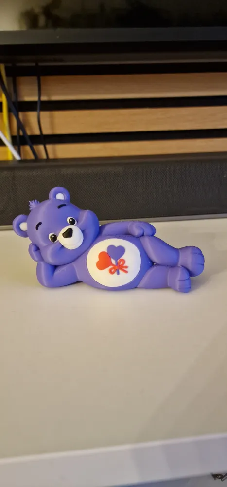 happy purple teddy bear - Free 3D Print Model - MakerWorld