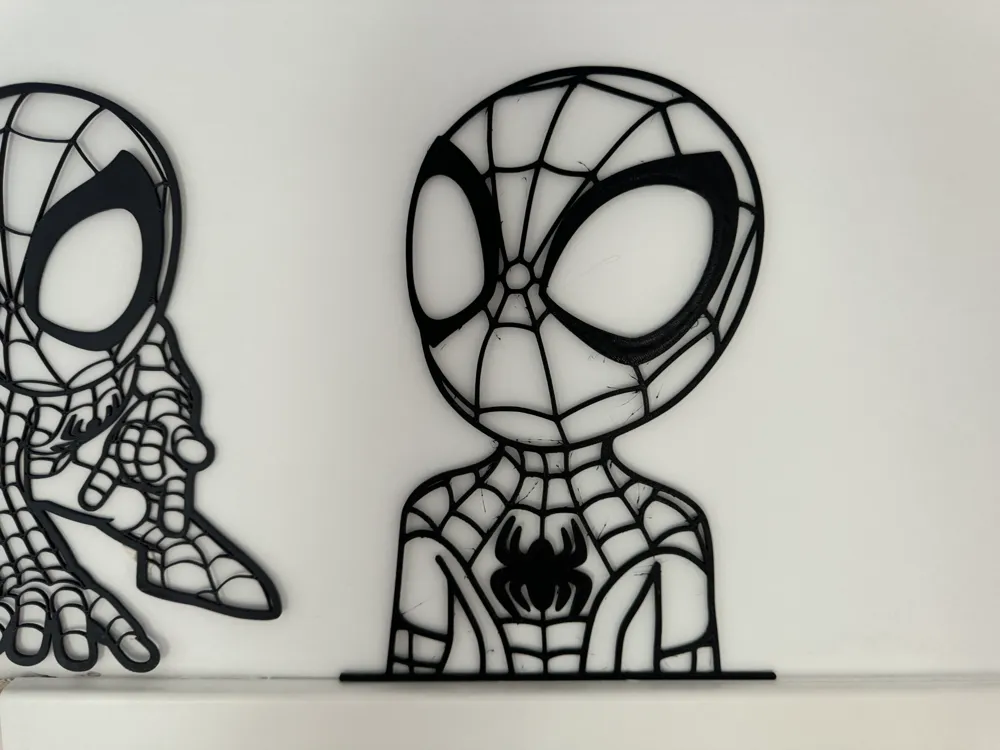 SpiderMan Spidey Staring Wall Decor - Free 3D Print Model - MakerWorld