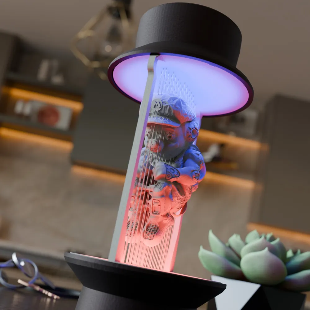 Cyber Super Mario - String Lamp - Free 3D Print Model - MakerWorld