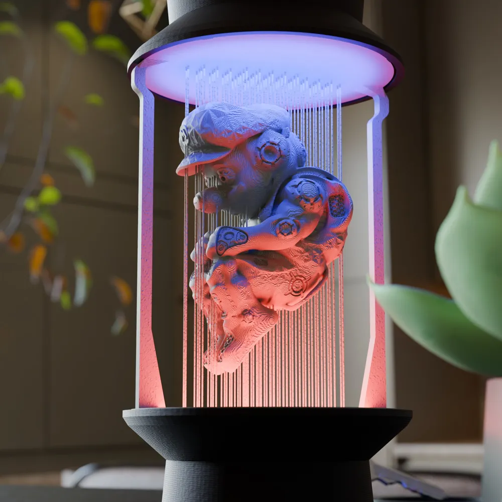 Cyber Super Mario - String Lamp - Free 3D Print Model - MakerWorld