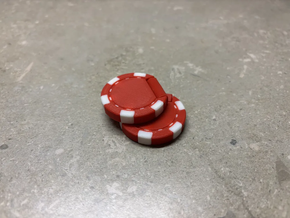 Poker Chip Flip Fidget Toy - Print in Place - Free 3D Print Model ...