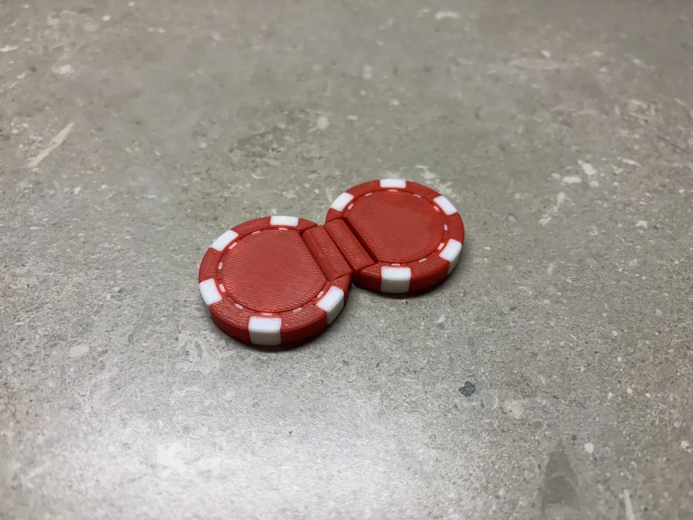 Poker Chip Flip Fidget Toy - Print in Place - Free 3D Print Model ...