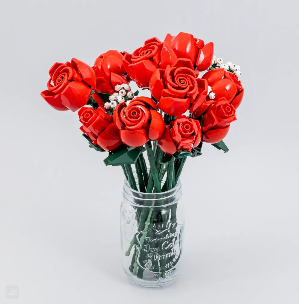 Flower Bricks - Bouquet of Roses - Free 3D Print Model - MakerWorld