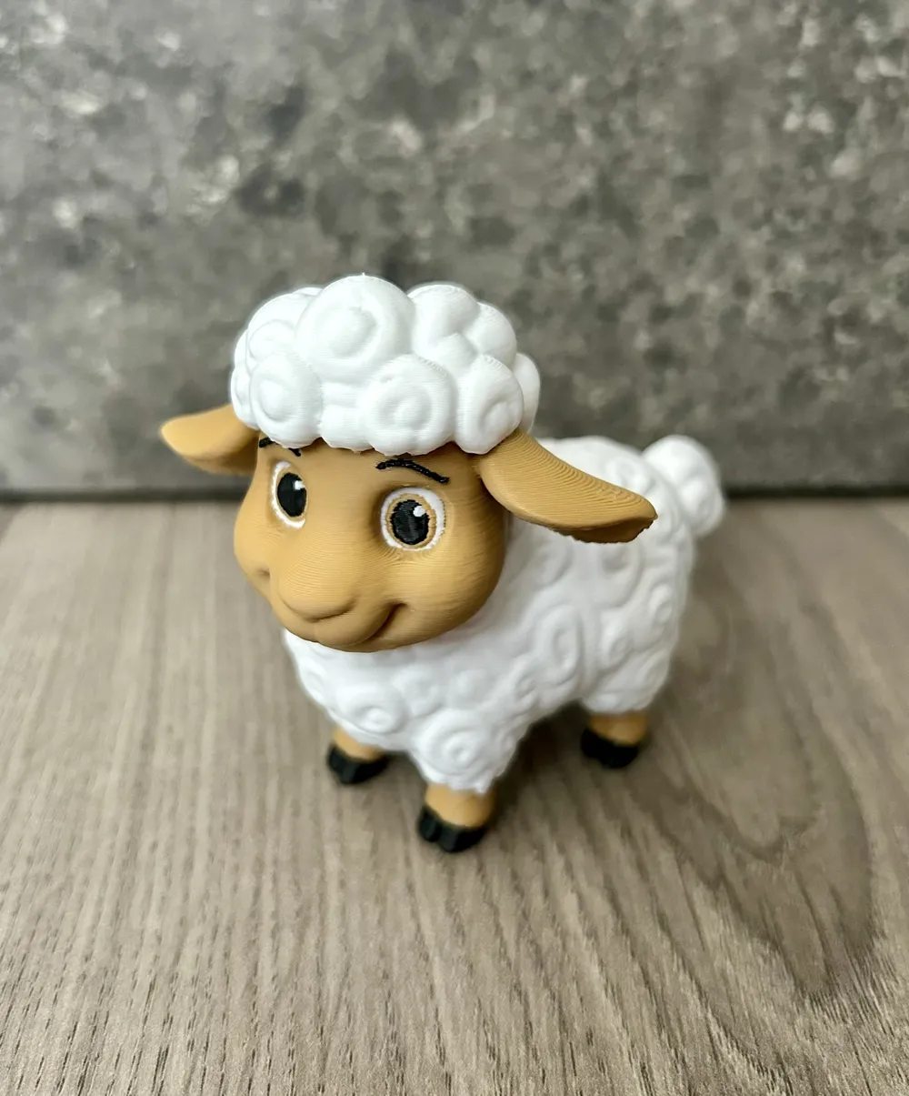 Happy Cute Sheep Lamb toy AMS by WholeAnimal MakerWorld: Download Free ...