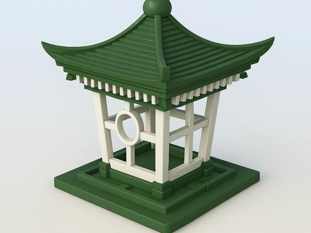 Chinese Style Bird feeder - Free 3D Print Model - MakerWorld