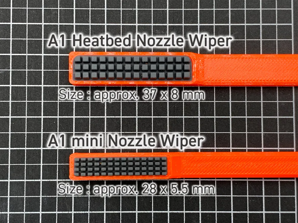 Nozzle Brush Handle with A1 mini Nozzle Wiper - Free 3D Print Model ...