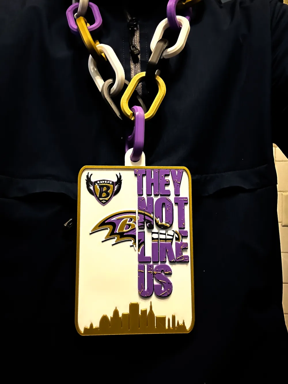 Baltimore Ravens They Not Like Us Oversized Logo by Hamilton’s Custom ...