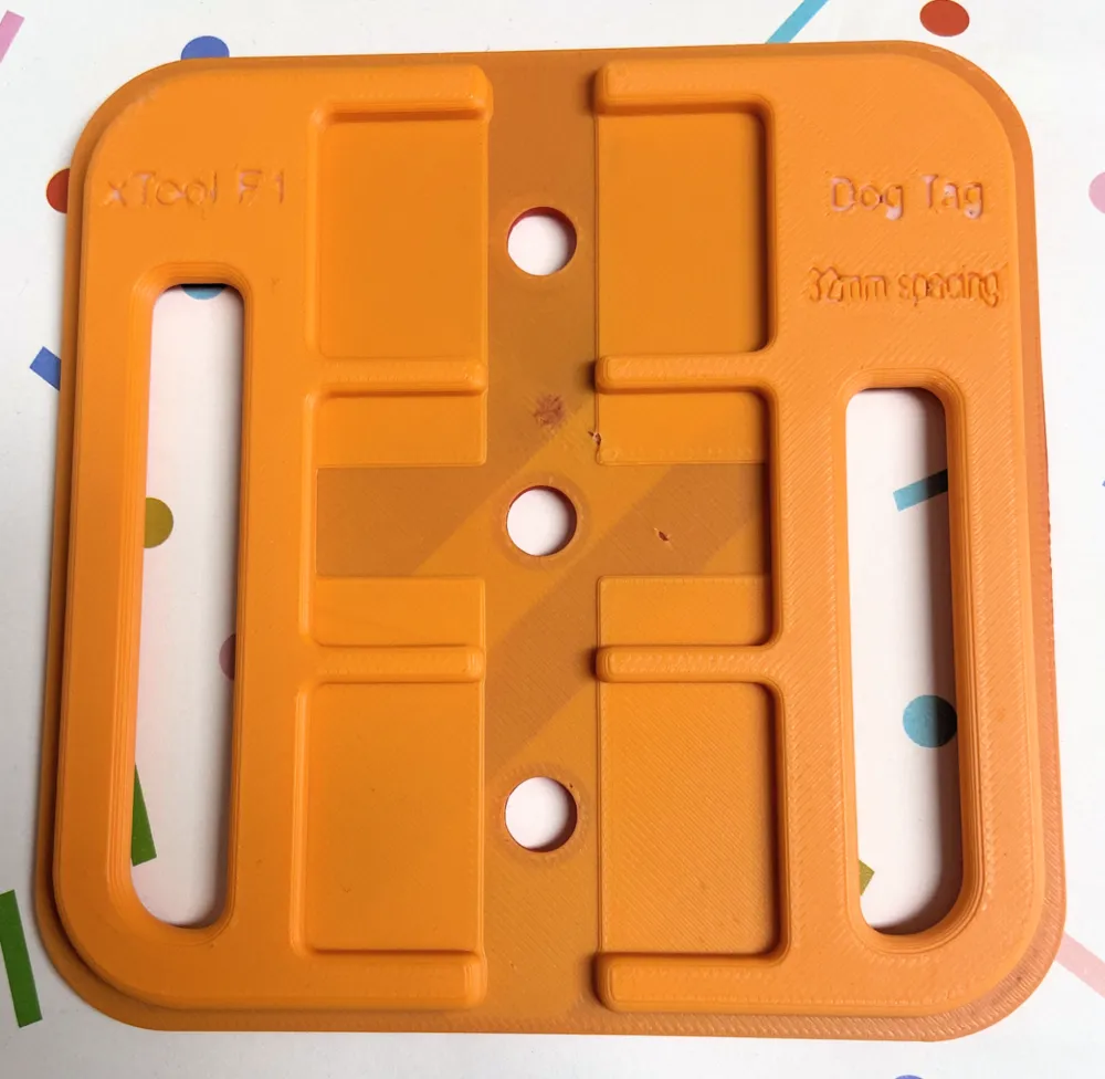 Dog Tag Jig for xTool F1 by williamsphoto500 MakerWorld: Download Free ...