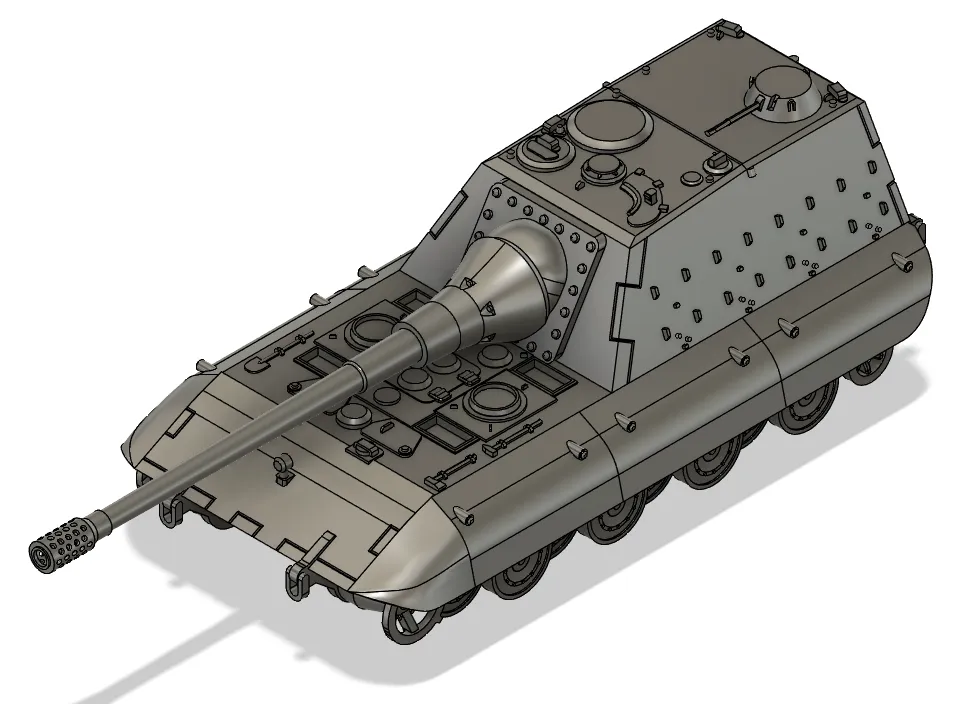 Jagdpanzer E100 Super Heavy Tank Destroyer 1:35 by Bavaria_3D Tanks ...