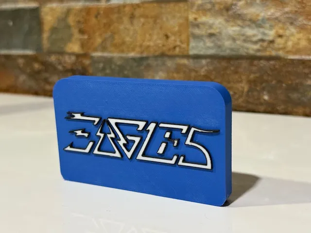 Eagles Band Logo – Classic Rock Art | 3D WallArt - Free 3D Print Model ...