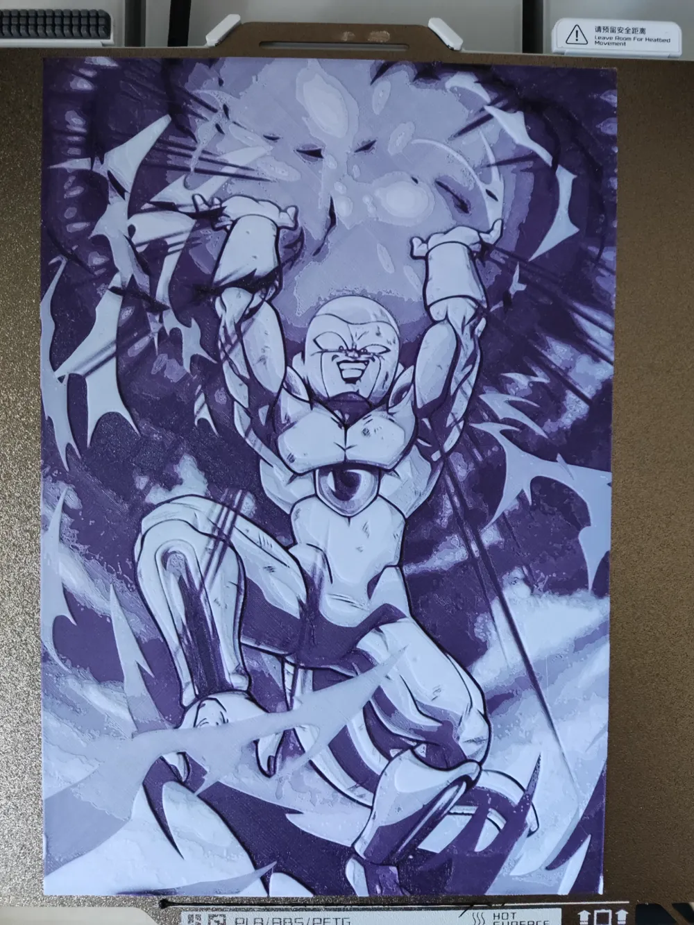 Dragon ball z Freezer hueforge 4 color by Gribor - MakerWorld