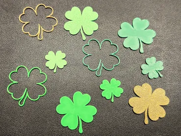 Simple Clover Shapes – Solid & Outline - Free 3D Print Model - MakerWorld