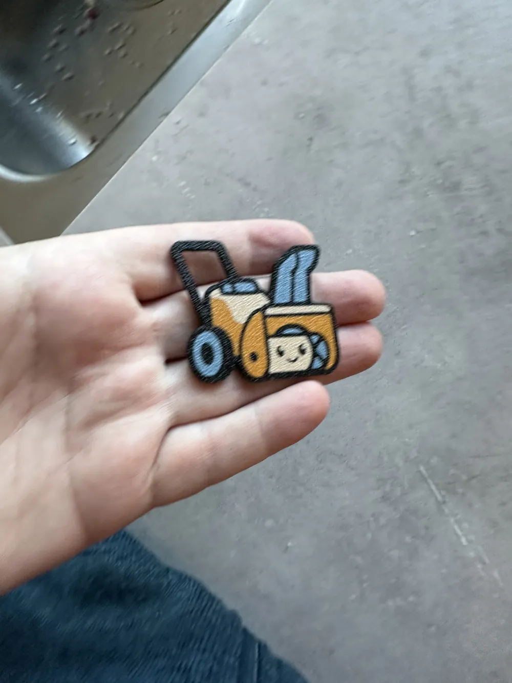 Snowblower keychain - Free 3D Print Model - MakerWorld