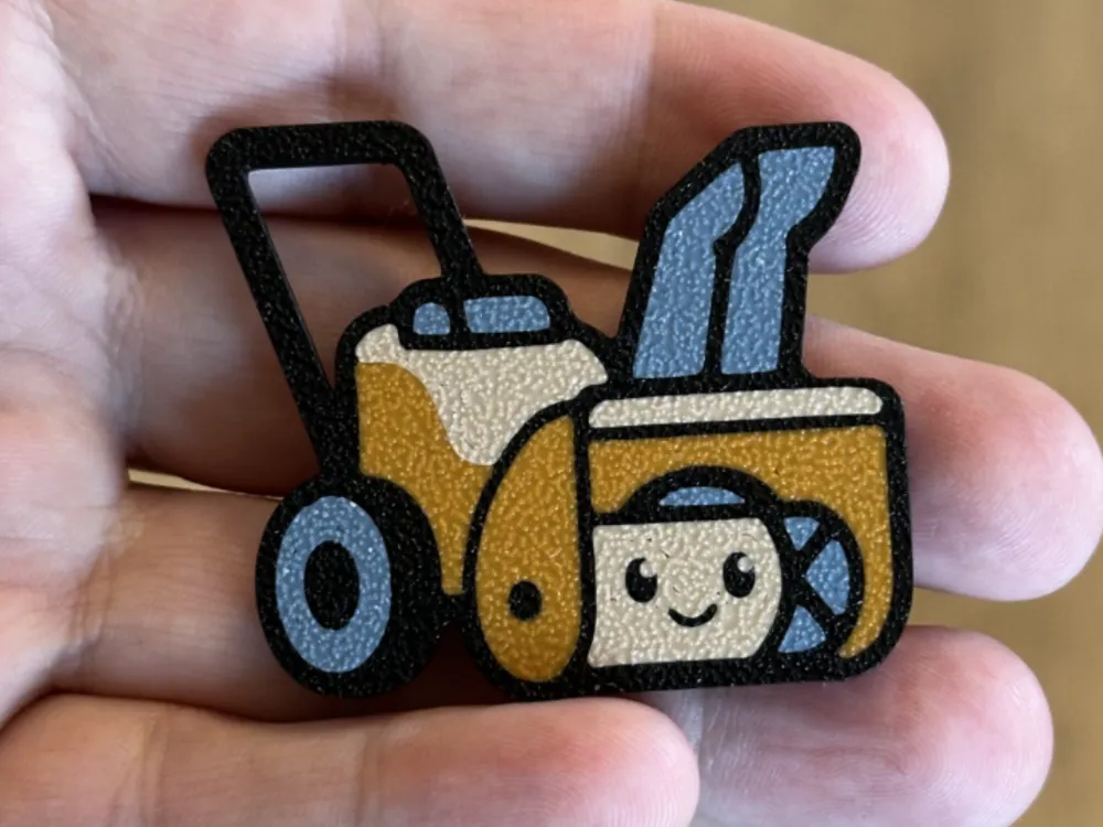 Snowblower keychain - Free 3D Print Model - MakerWorld