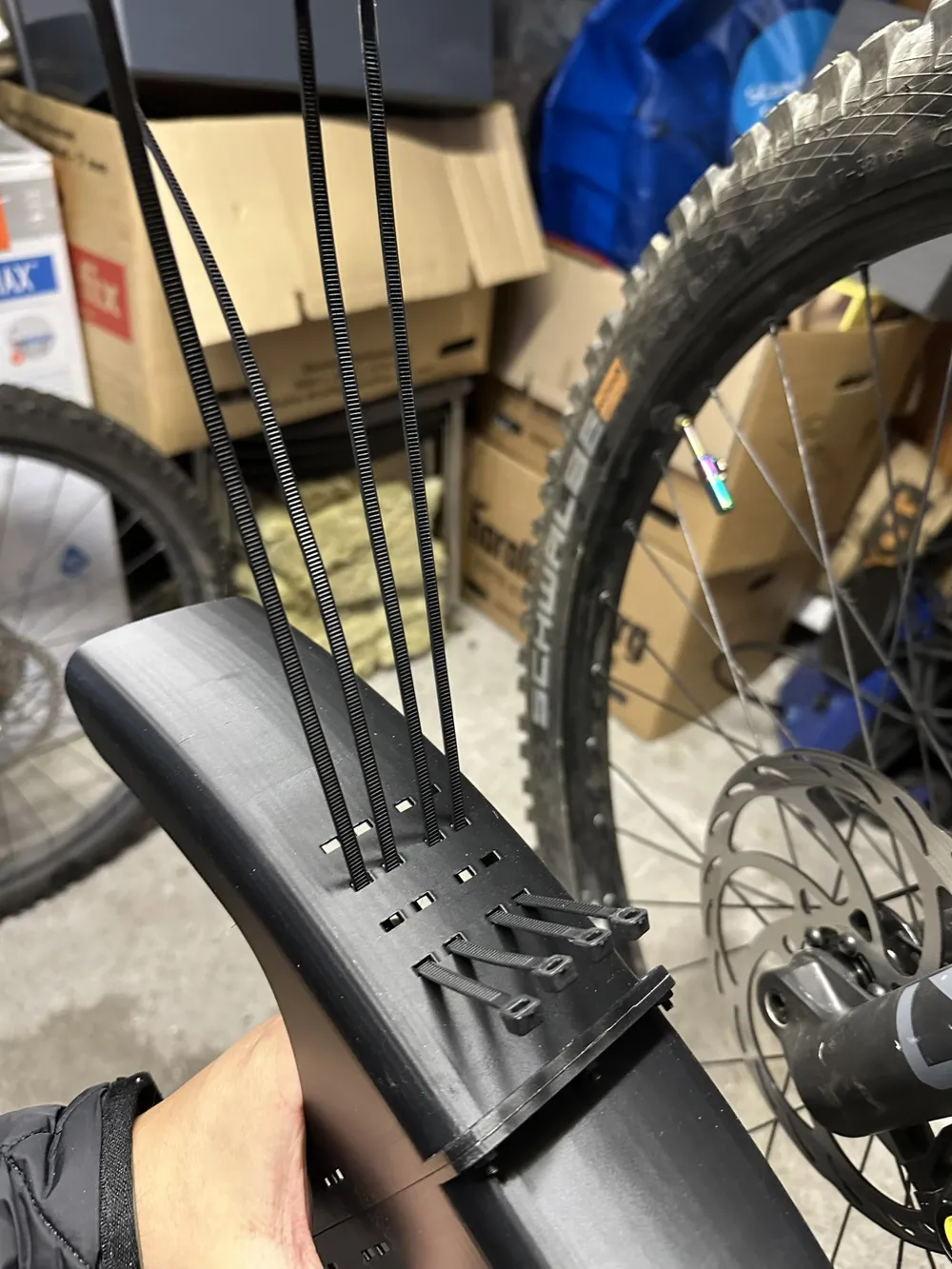 MTB Front Mudguard/Fender 29"/27.5" +Zip-Tie Mount - Free 3D Print ...