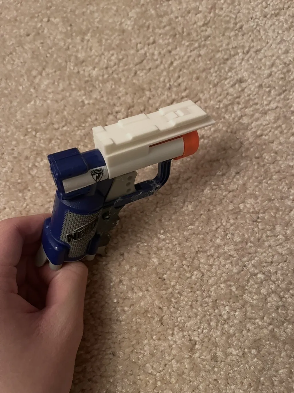 nerf jolt tactical rail adapter (no supports) - Free 3D Print Model ...
