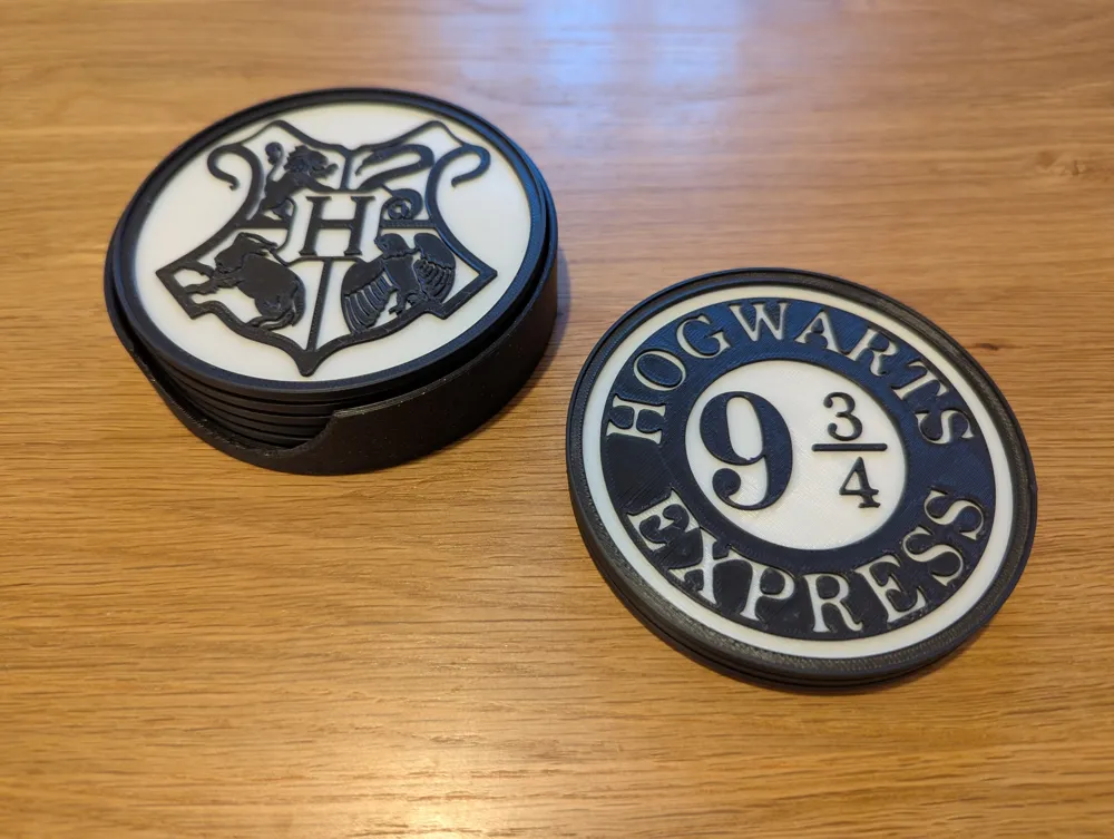 Harry Potter Stackable Coaster Set by DelPrints MakerWorld: Download ...