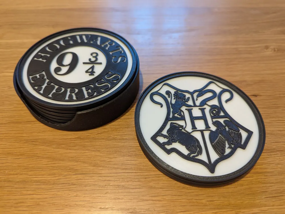 Harry Potter Stackable Coaster Set by DelPrints MakerWorld: Download ...