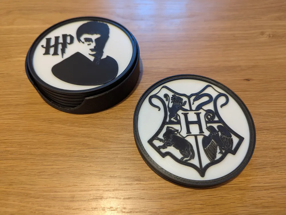 Harry Potter Stackable Coaster Set by DelPrints MakerWorld: Download ...