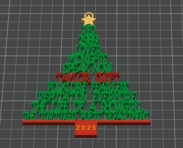 Taylor Swift Tree Ornament by HIY12002 MakerWorld: Download Free 3D Models