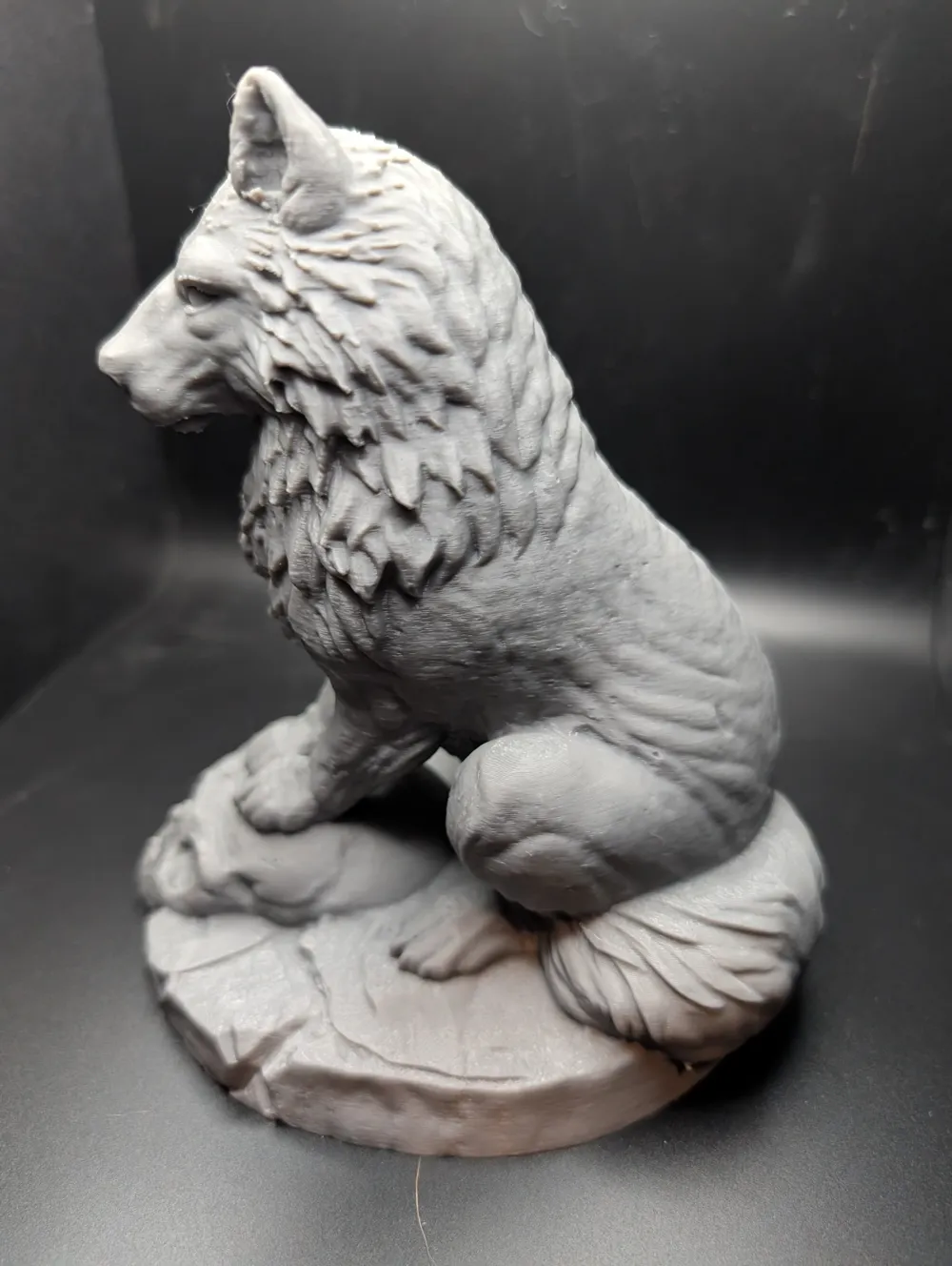Wolf & Skull Statue - Free 3D Print Model - MakerWorld
