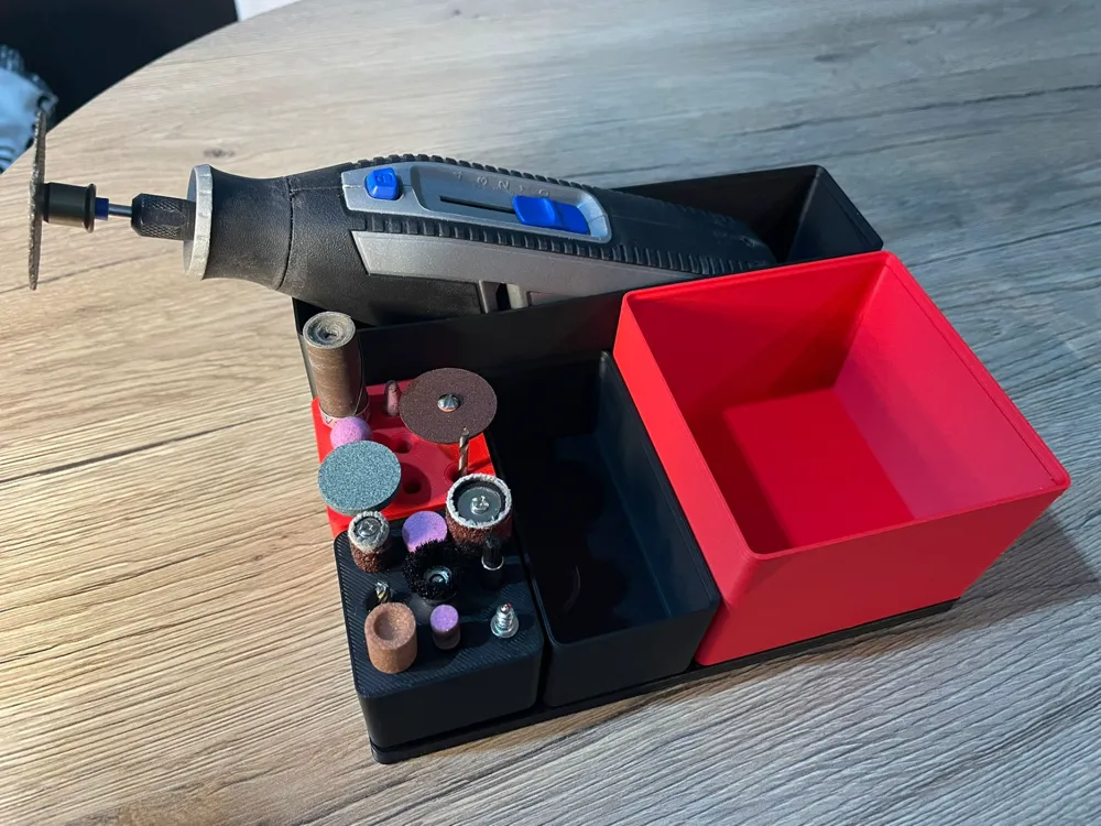 Dremel Bit holder for Gridfinity Box by M3mento - MakerWorld