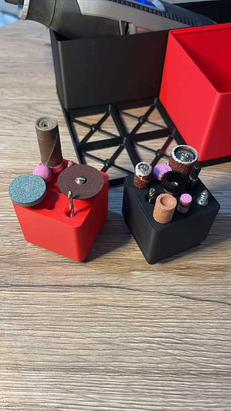 Dremel Bit holder for Gridfinity Box by M3mento - MakerWorld