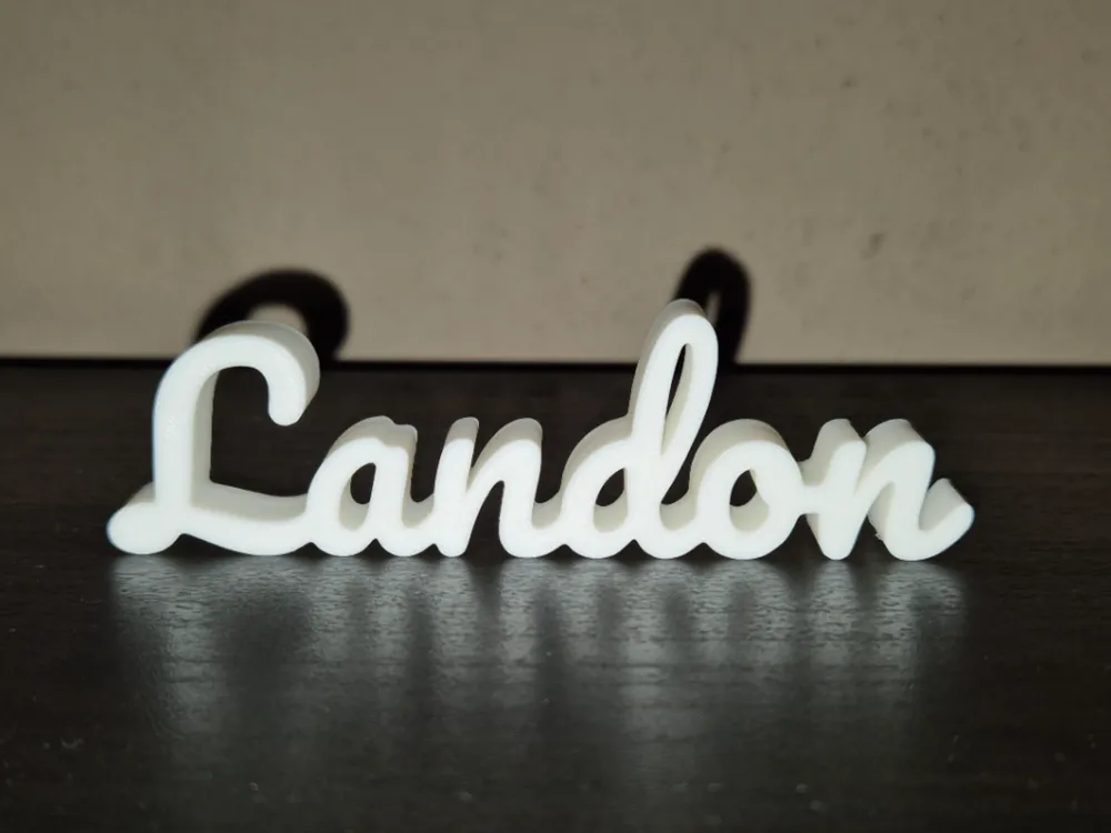 Landon Name Sign Display Decor by GabT MakerWorld: Download Free 3D Models
