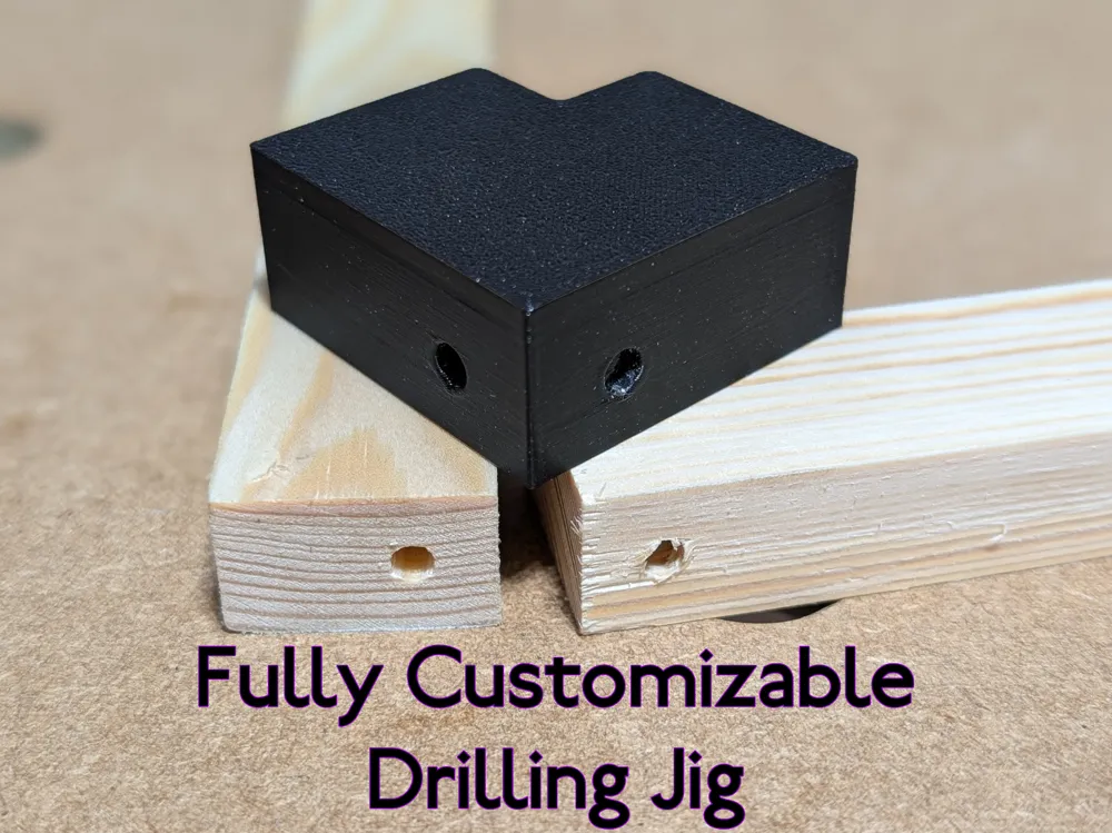 Customizable Corner Drilling Jig - Free 3D Print Model - MakerWorld