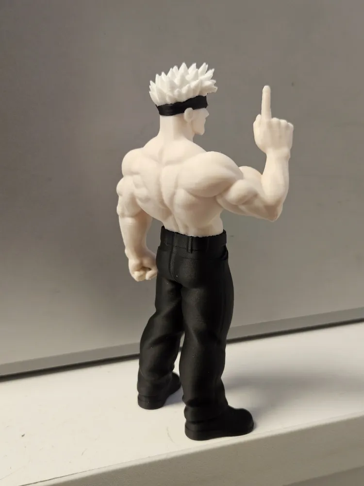 Satoru Gojo muscular Jujutsu Kaisen - Free 3D Print Model - MakerWorld