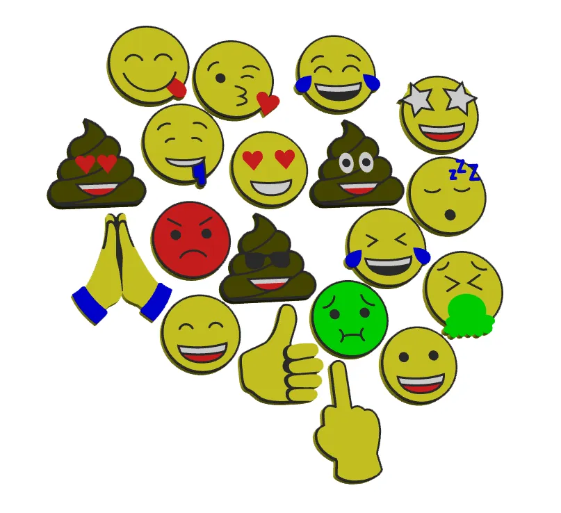 Emoji Magnets pack by Mr.P. - MakerWorld