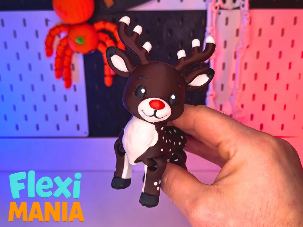 Flexi Reindeer| Articulated Printable Christmas by FlexiMania ...