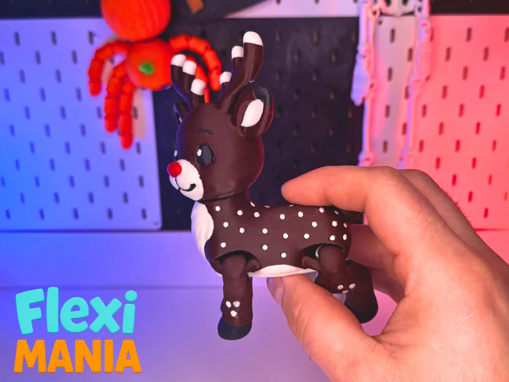Flexi Reindeer| Articulated Printable Christmas by FlexiMania ...