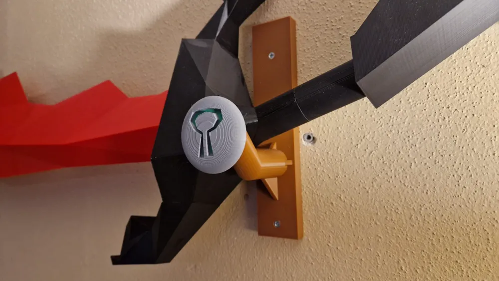 Runescape OSRS Dragon Scimitar Wall Mount / Holder - Free 3D Print ...
