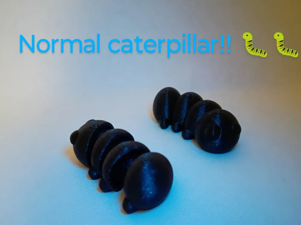 Normal caterpillar!! by Blufufuf 3D MakerWorld: Download Free 3D Models