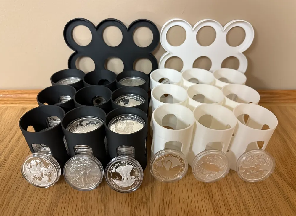 Silver Coin Organizer (up to 90 Silver coins) by PleasantStCreations ...