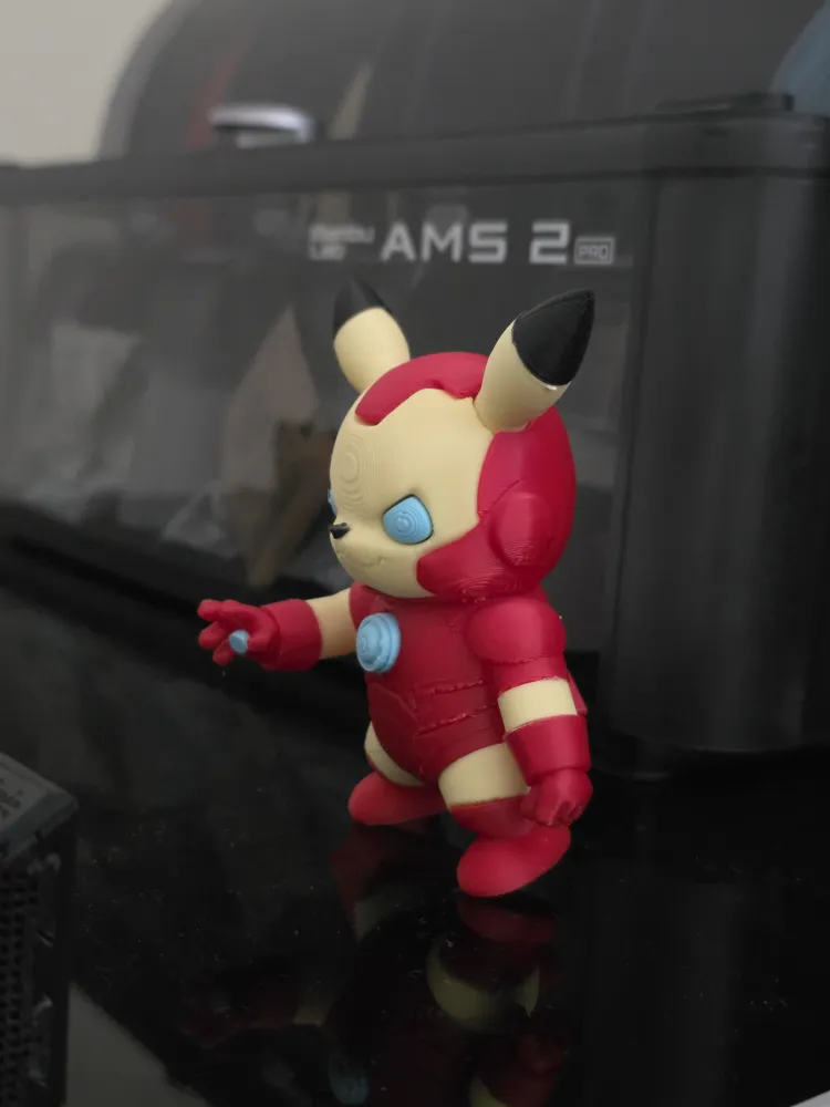 Pikachu Iron (Mignon Pikachu Iron Man) Aucun AMS nécessaire - Modèle d ...