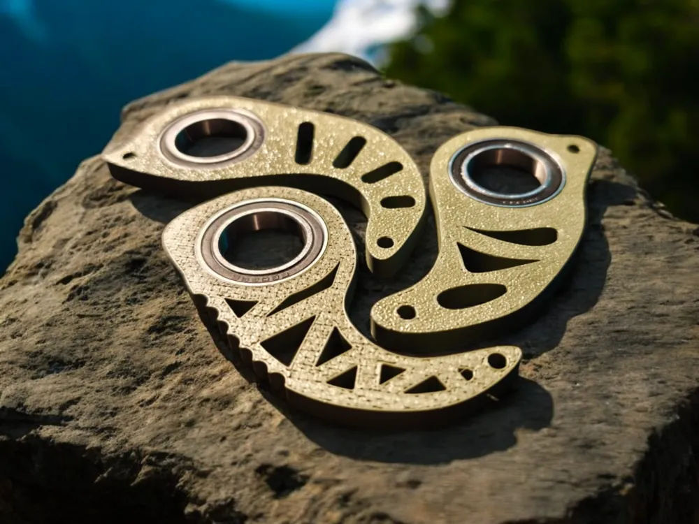Keyrambit Keychain Fidget Spinner by Sascha Jensen - MakerWorld