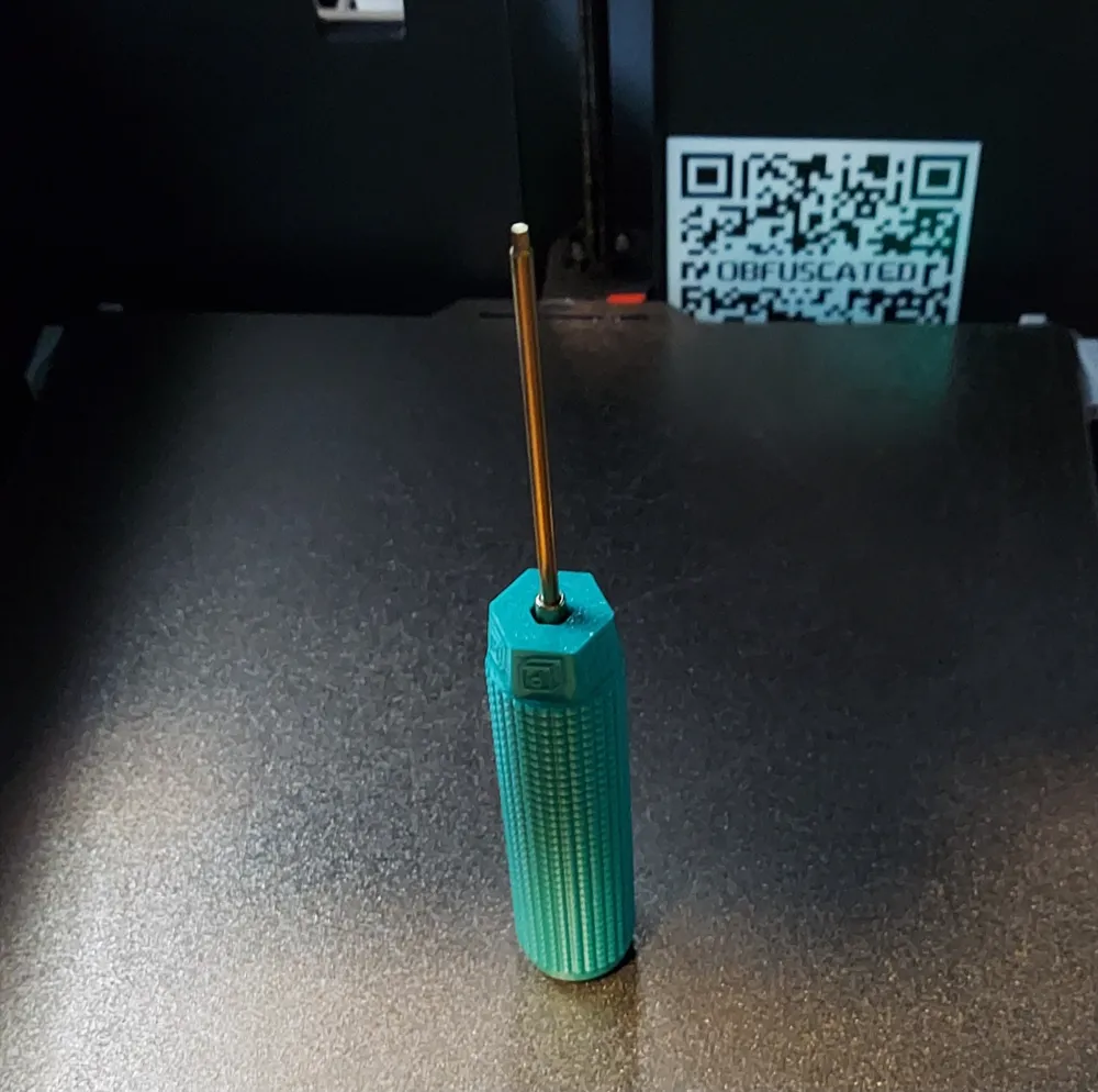 Knurled handle 1/4 inch or 6.35mm hex driver by Obfuscated - MakerWorld