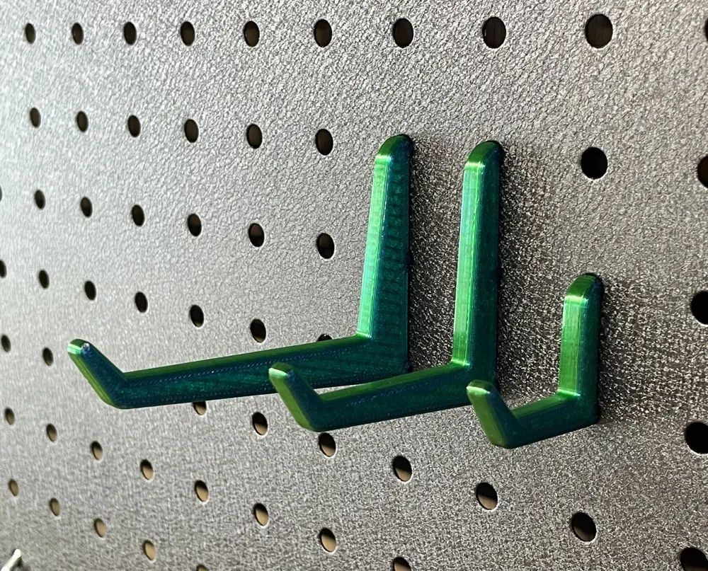 Peg Hooks for Metal/Steel Pegboards - Metric and Imperial Remixed by ...