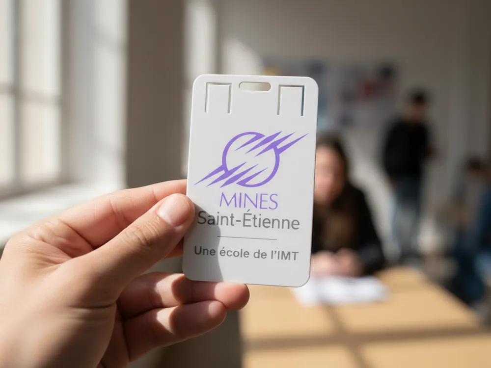 Card holder for Saint-Étienne School of Mines by Thamagicube MakerWorld ...