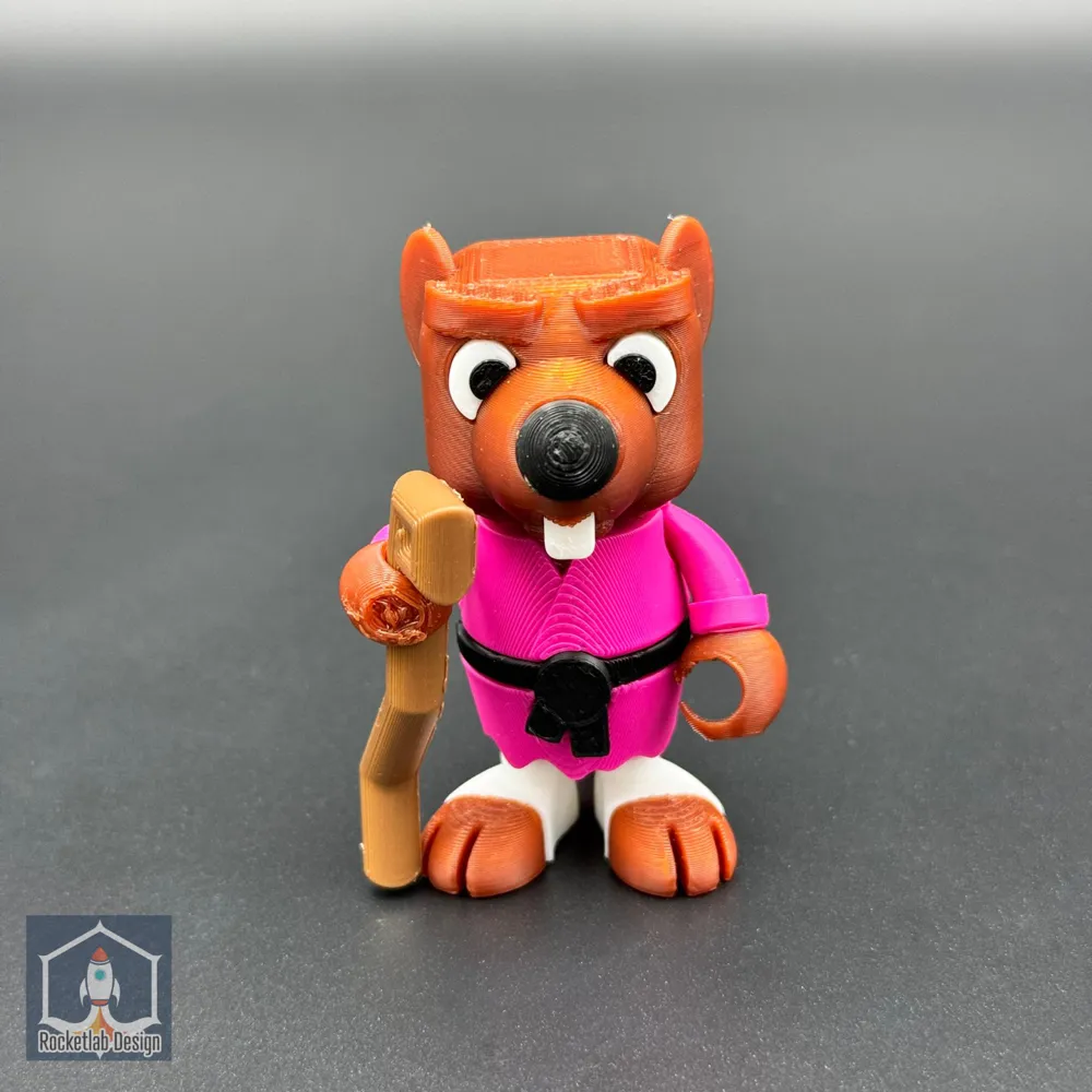 TMNT Master Splinter Cute Minifigure by Rocketlab Design MakerWorld ...