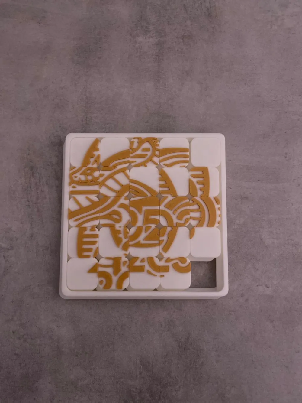 Slide Puzzle Year of the Snake by eric-2026 - MakerWorld