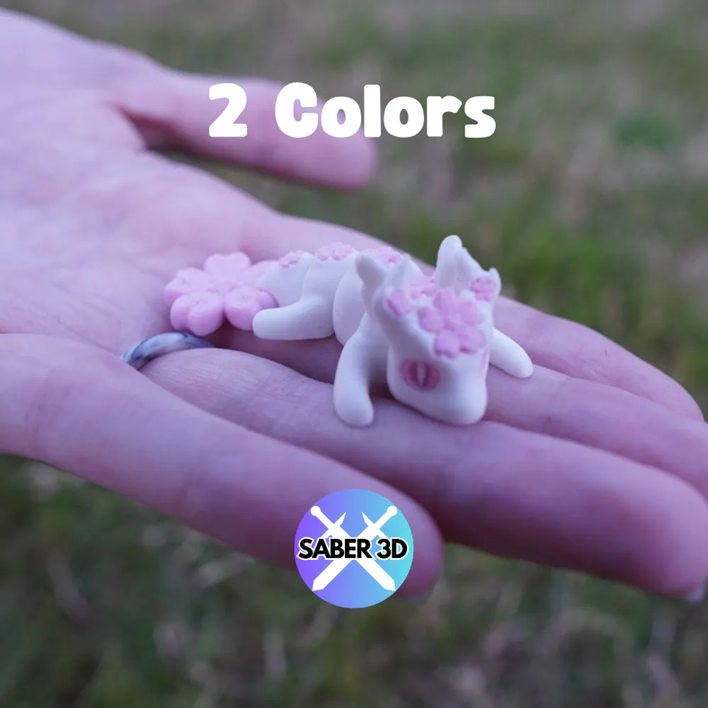 Mini Cherry Blossom Dragon - Free 3D Print Model - MakerWorld